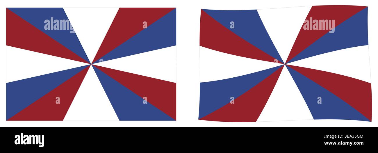 Netherlands (Holland) naval jack (Prinsengeus) flag. Simple and ...