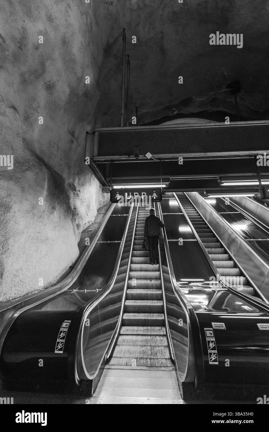 STOCKHOLM, SWEDEN - 22nd of May, 2014. Stockholm underground metro ...