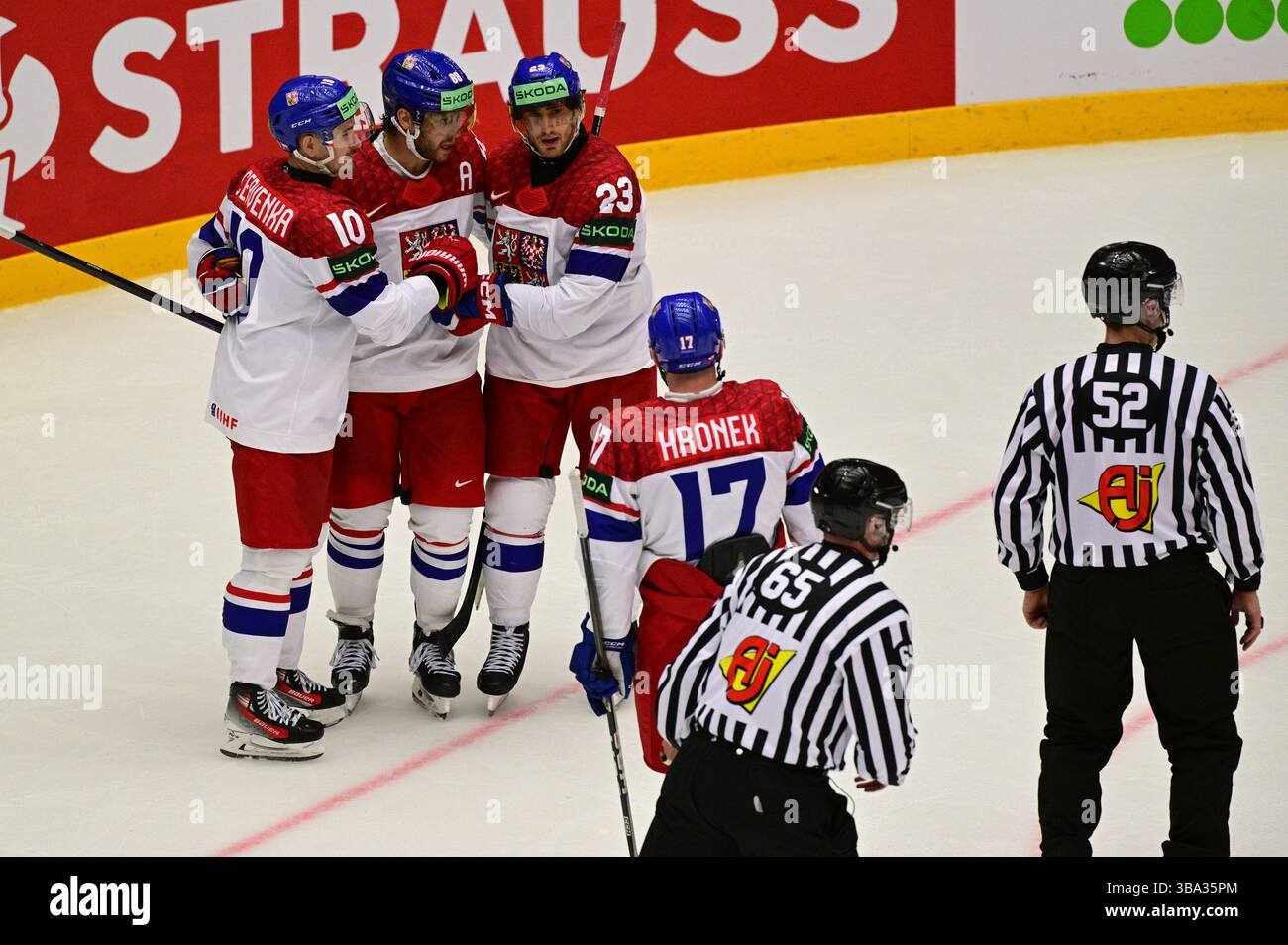 Herning, Denmark. 11th May, 2025. L-R Czech players Roman Cervenka ...