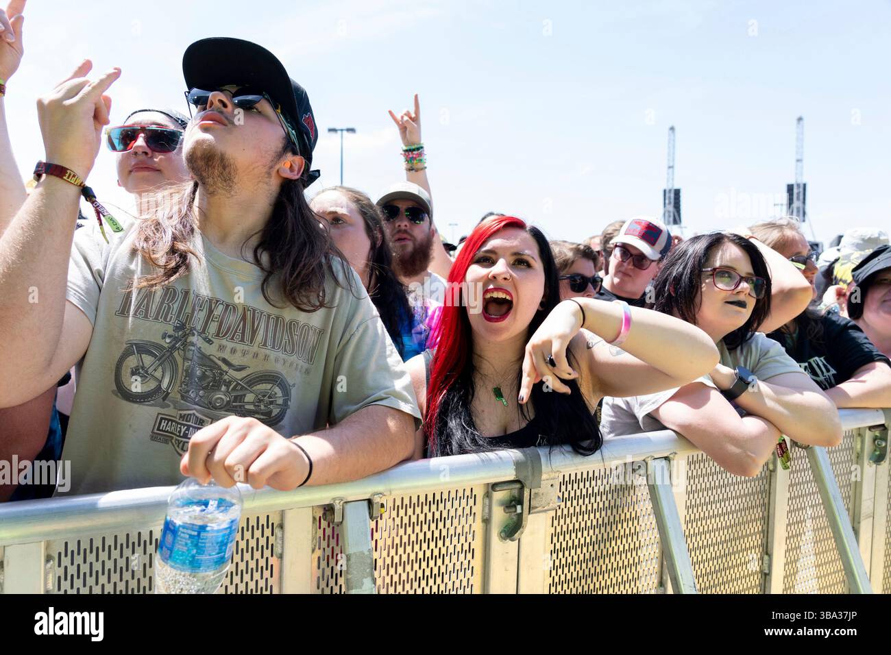 Festivalgoers are seen during Sonic Temple Art and Music Festival on ...