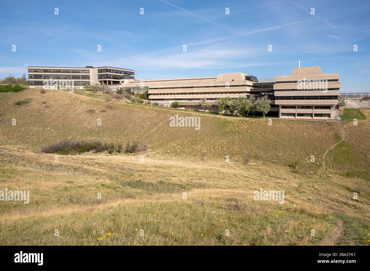 Lethbridge, Alberta - May 10, 2025: Exterior of the University Hall ...