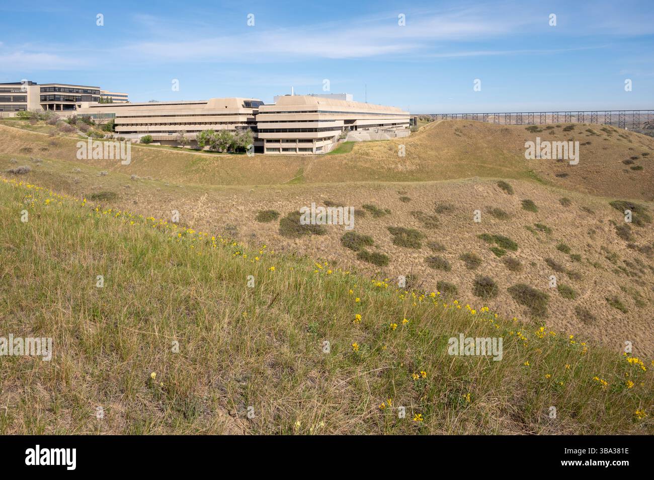 Lethbridge, Alberta - May 10, 2025: Exterior of the University Hall ...