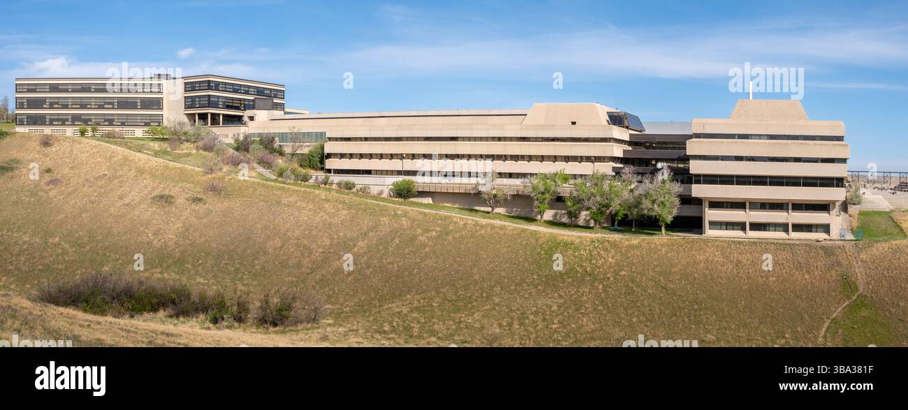 Lethbridge, Alberta - May 10, 2025: Exterior of the University Hall ...