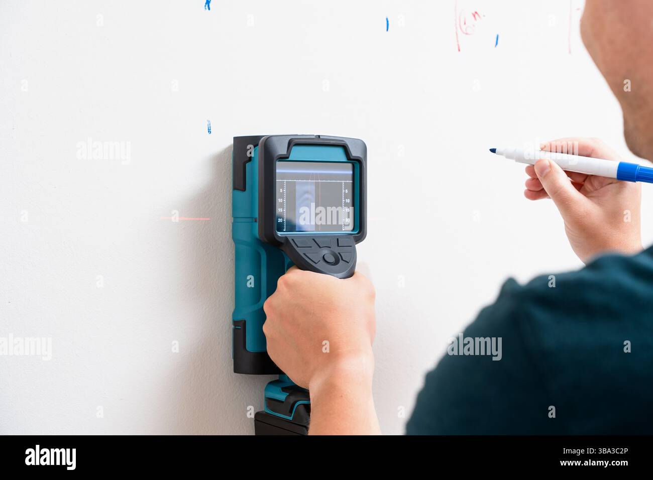Person scans wall digital hi-res stock photography and images - Alamy