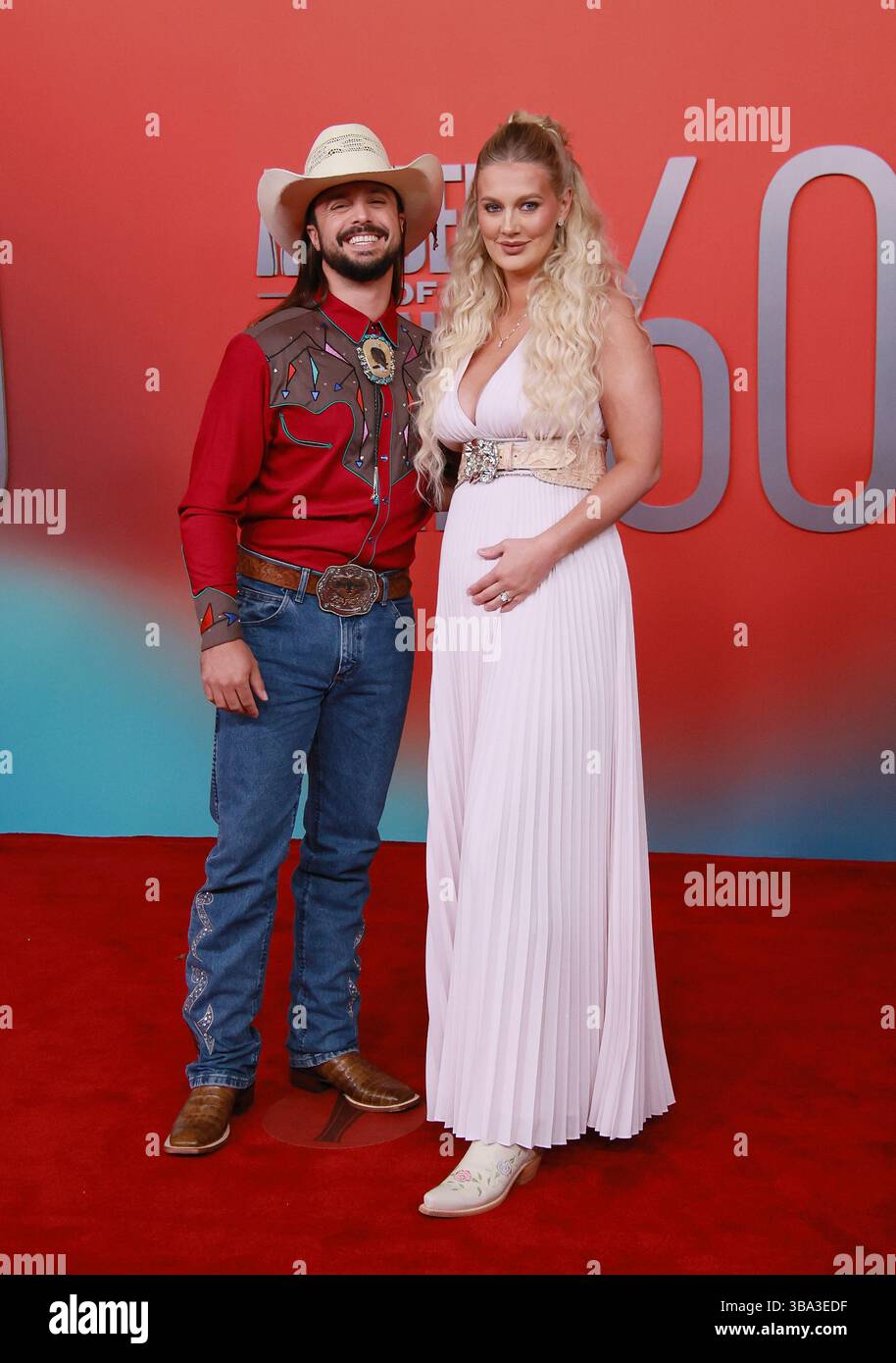 Frisco, United States. 08th May, 2025. Ian Munsick and Caroline Rudolph ...