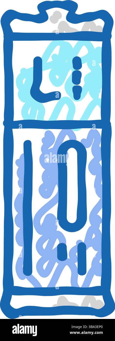 lithium ion battery icon doodle illustration Stock Vector Image & Art ...