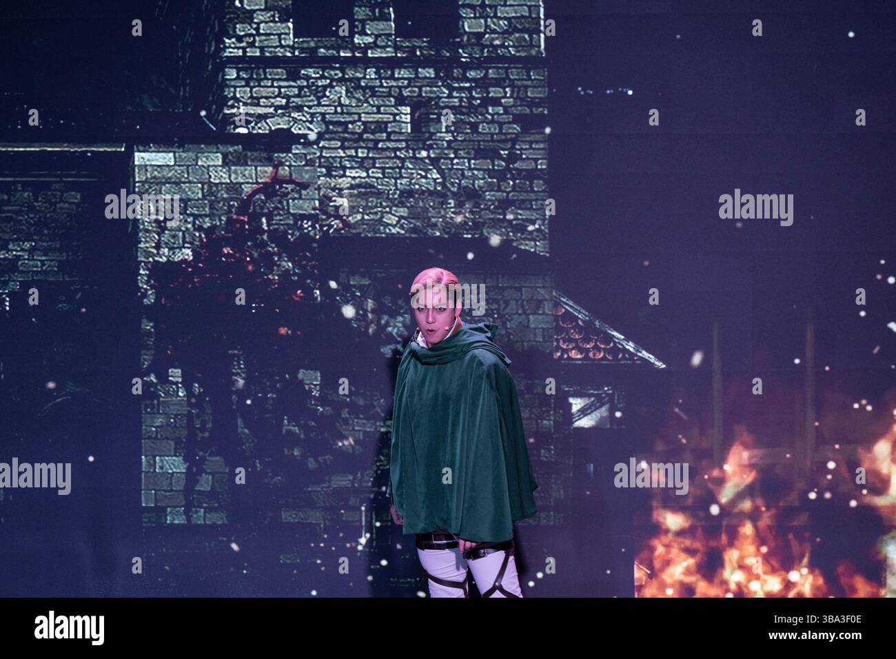 New York, NY - May 9, 2025: Cast members of 'Attack on Titan: The ...