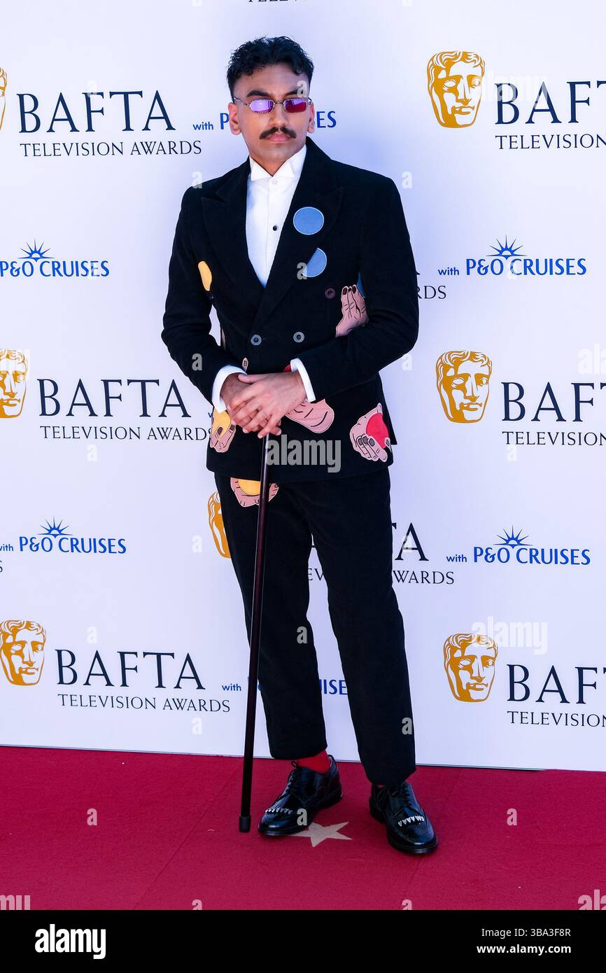 London, UK. 11th May, 2025. Nabhaan Rizwan seen at the BAFTA Television ...