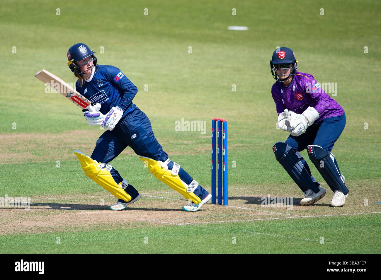 Southampton, UK, 11 May 2025. Ella McCaughan of Hampshire batting ...