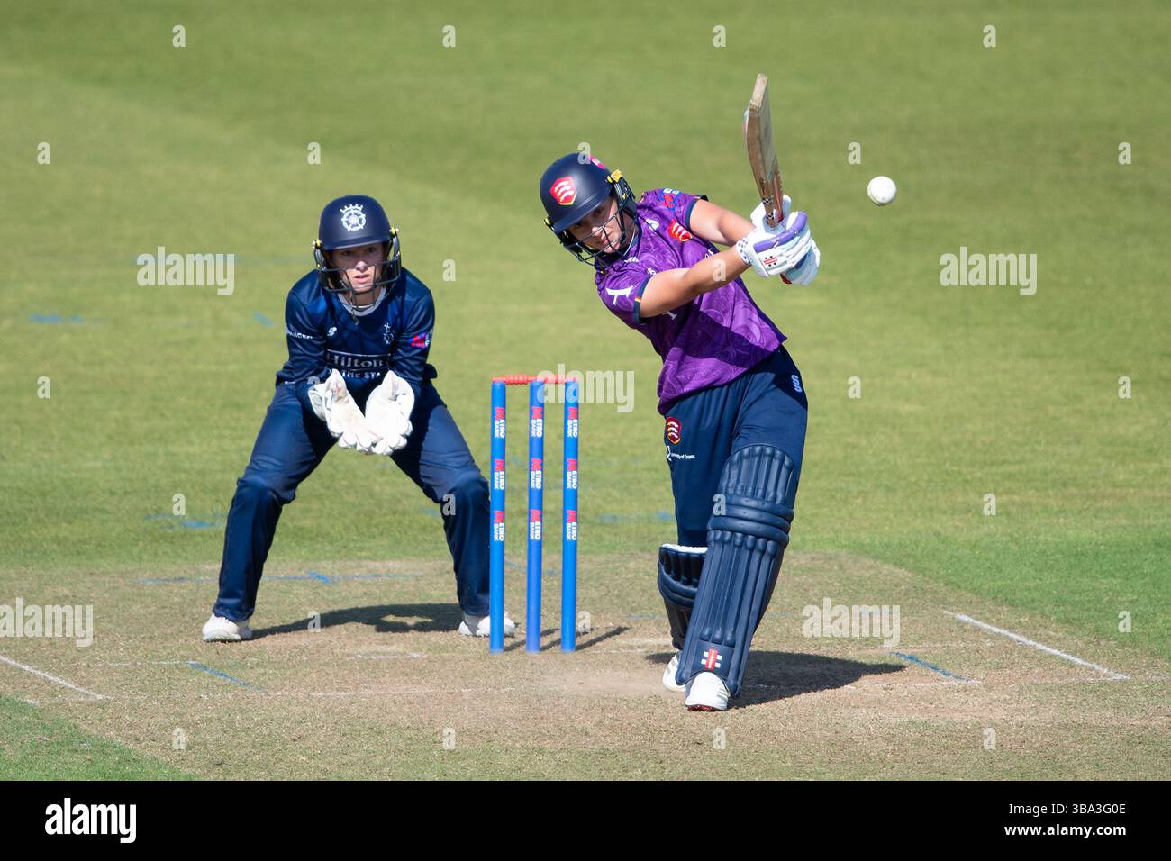 Southampton, UK, 11 May 2025. Eva Gray of Essex batting during the ...