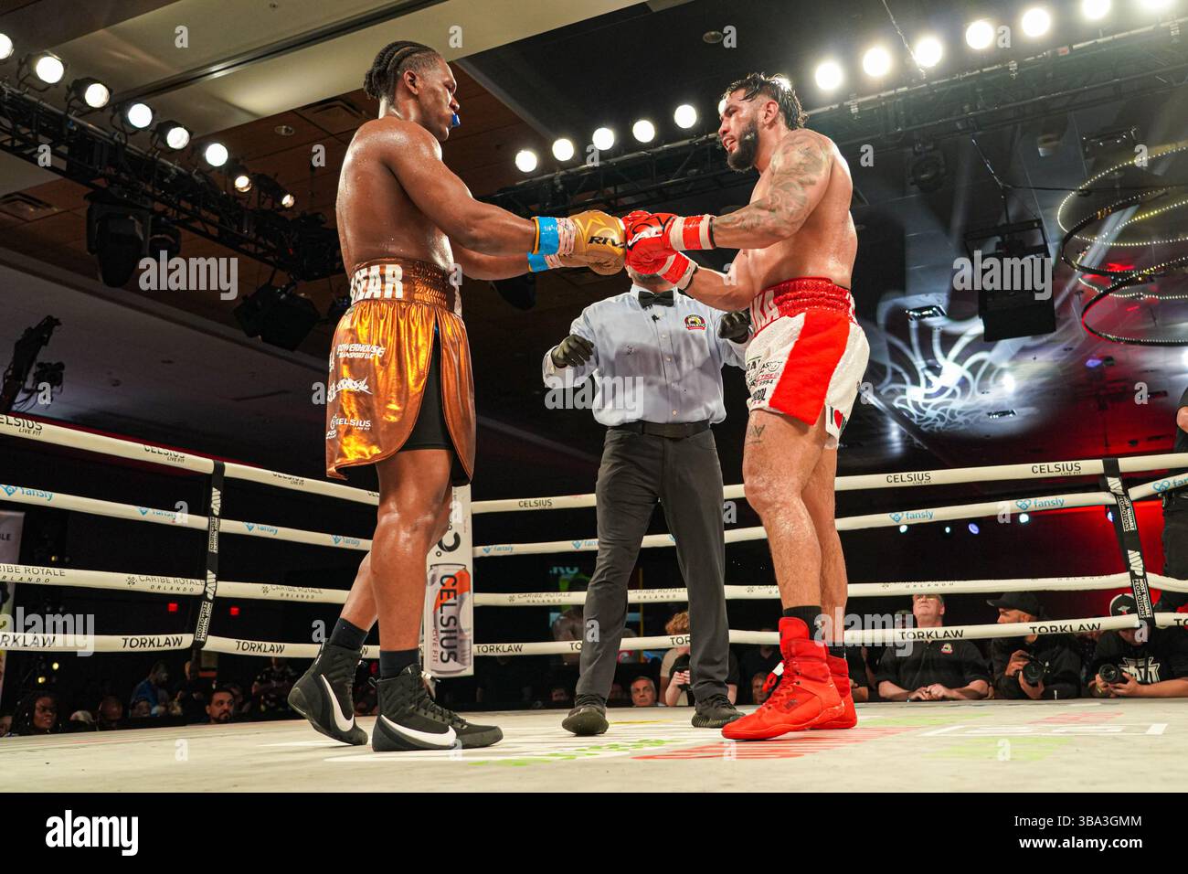 Orlando, Florida, USA, May 9, 2025, Danier Pero faces Cesar Navarro at ...