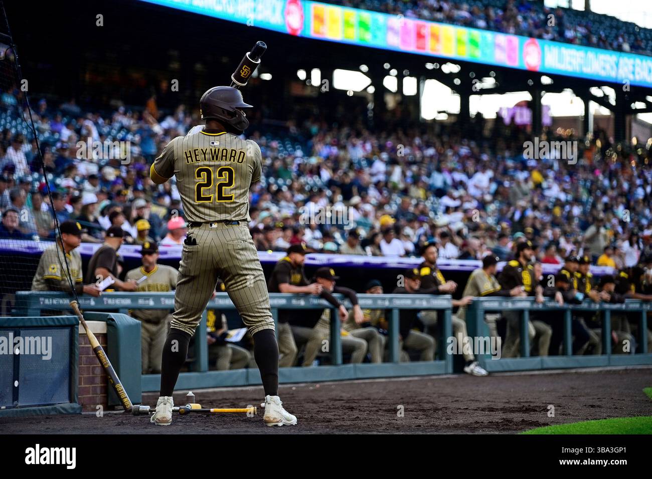 DENVER, CO - MAY 10: San Diego Padres outfielder Jason Heyward (22 ...