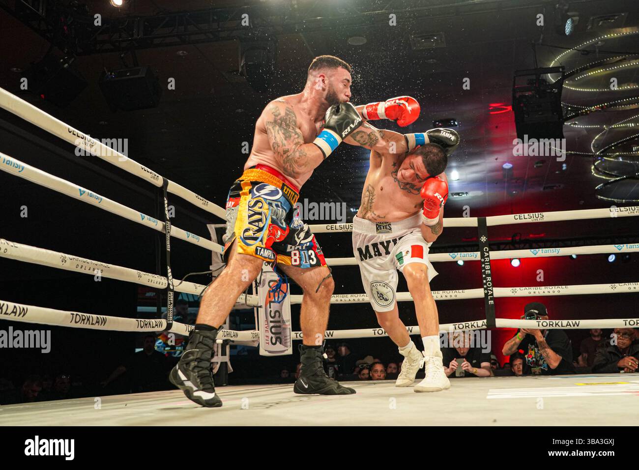 Orlando, Florida, USA, May 9, 2025, Ariel Perez faces Mario Bedolla at ...