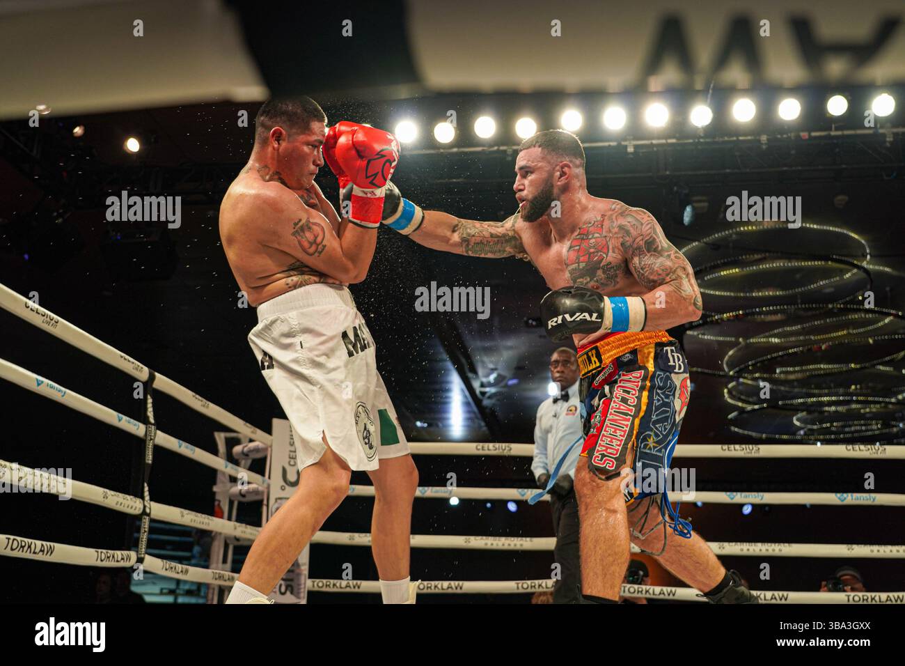 Orlando, Florida, USA, May 9, 2025, Ariel Perez faces Mario Bedolla at ...