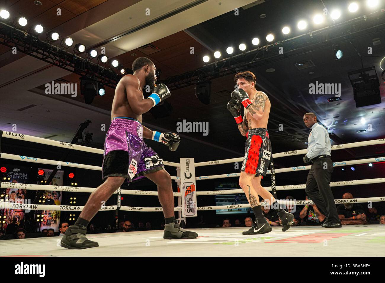 Orlando, Florida, USA, May 9, 2025, Corey Marksman faces Taden Beltran at the Royal Caribe Hotel ...
