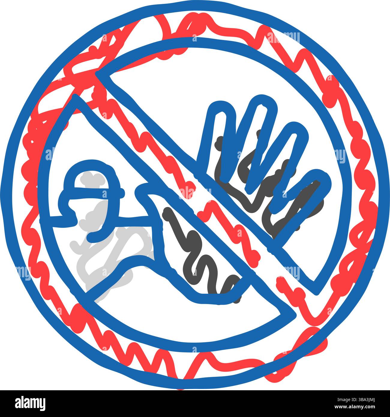 no access icon doodle illustration Stock Vector Image & Art - Alamy