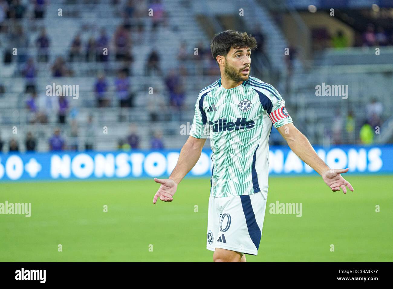 Orlando, Florida, USA, May 10, 2025, New England Revolution captain ...