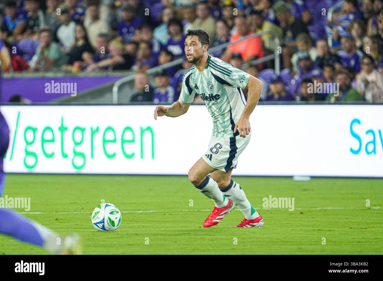 Orlando, Florida, USA, May 10, 2025, New England Revolution player Matt ...