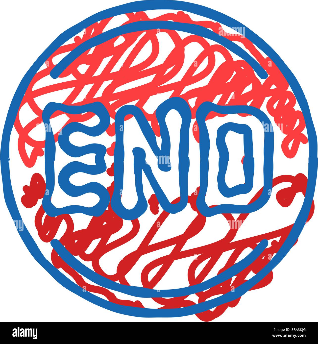 end button icon doodle illustration Stock Vector Image & Art - Alamy