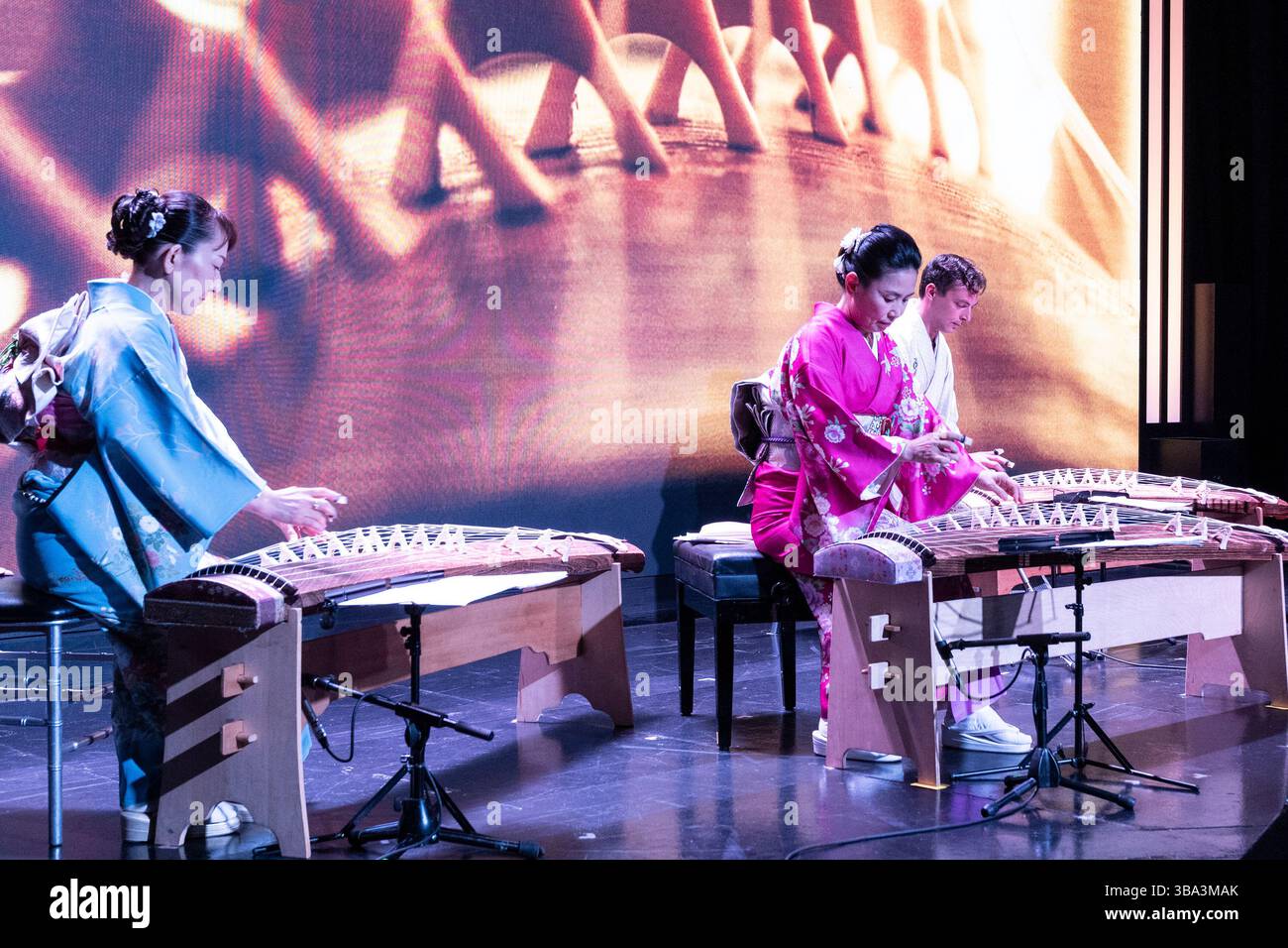New York, USA. 09th May, 2025. Masayo Ishigure on koto performs on ...