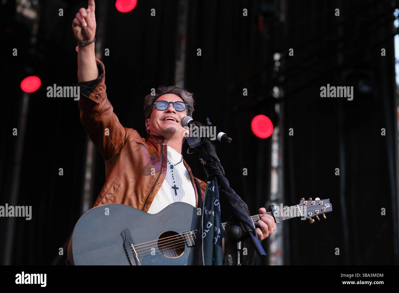 Madrid, Spain. 11th May, 2025. Singer David DeMaría performs during the ...