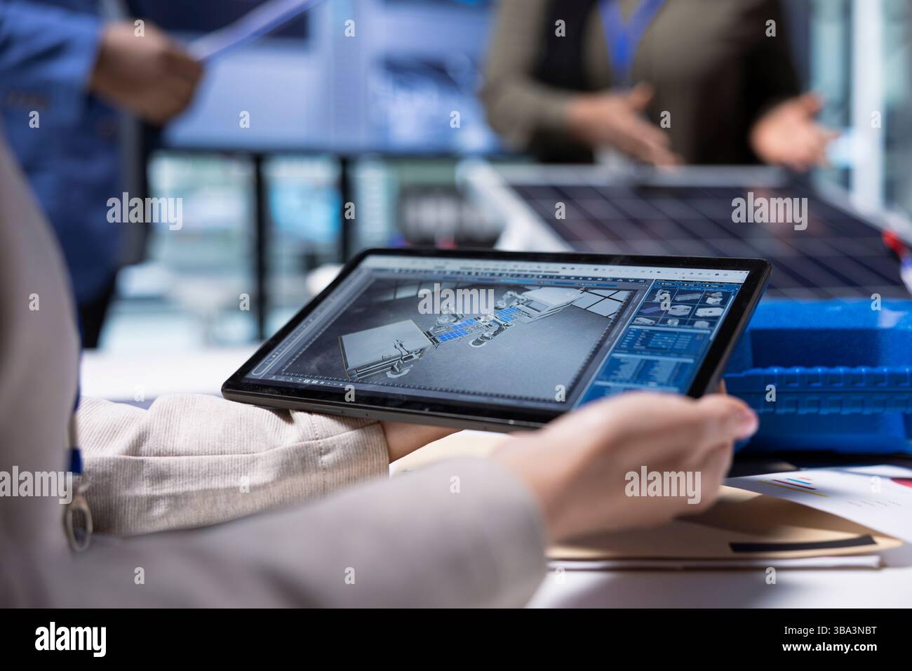 Photovoltaics factory manager visualizes factory floor designs with 3D ...