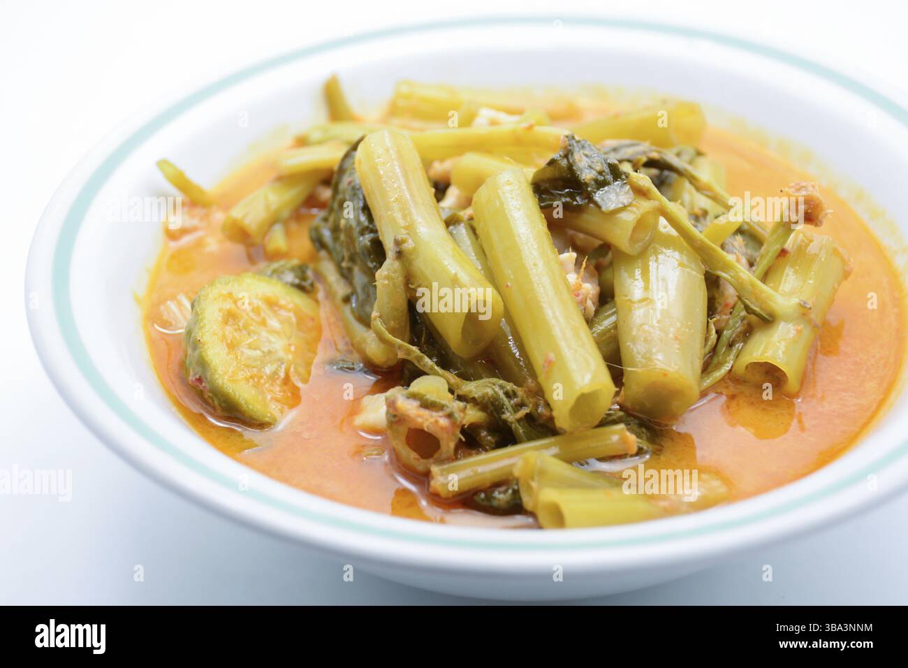 Red Curry with Pork Belly and Water Spinach (Gang Tay Po), a coconut ...