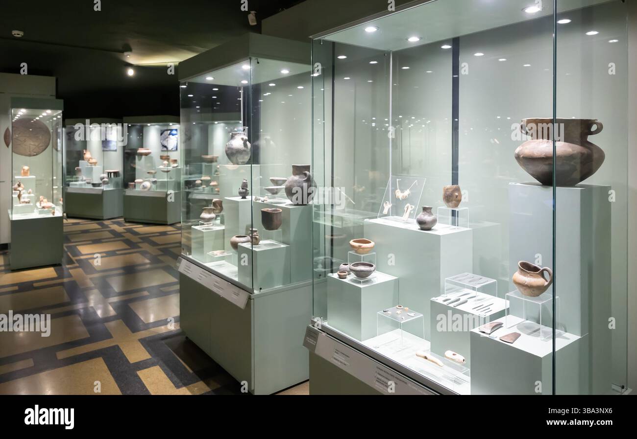 Early historical ceramics displayed in Sofia Archaeological Museum ...