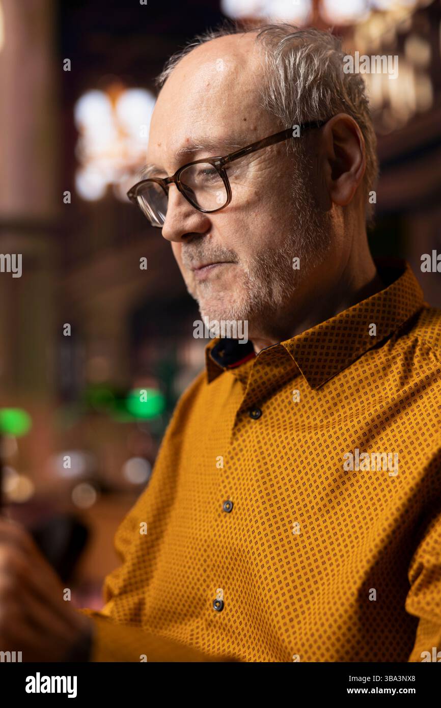 Senior adult learner studying hi-res stock photography and images - Alamy