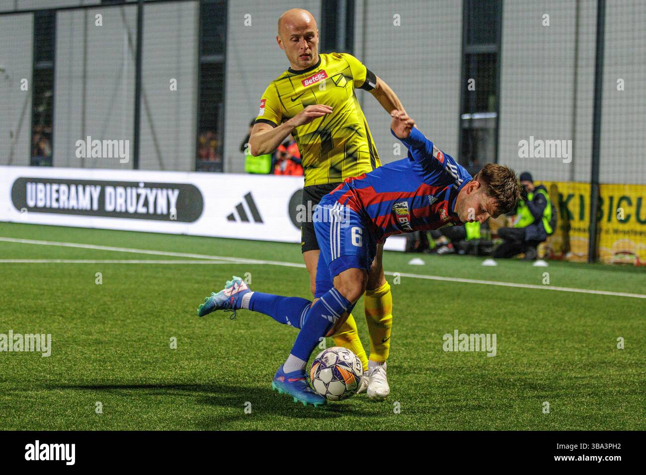 Bytom, POLAND, May 11 2025, A football match between Polonia Bytom and ...