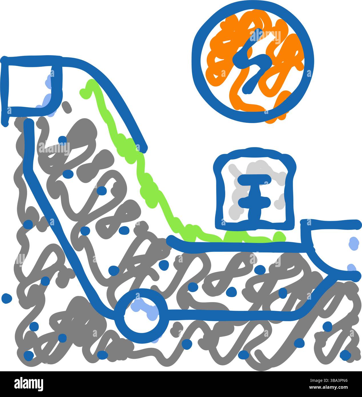 pumped hydro energy icon doodle illustration Stock Vector Image & Art ...