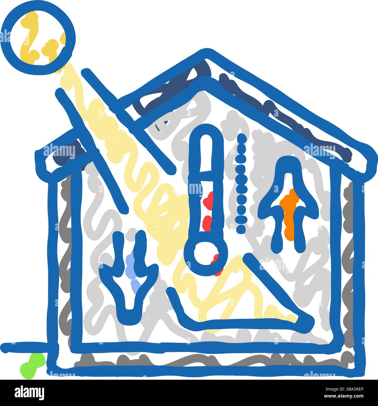 thermal mass energy icon doodle illustration Stock Vector Image & Art ...