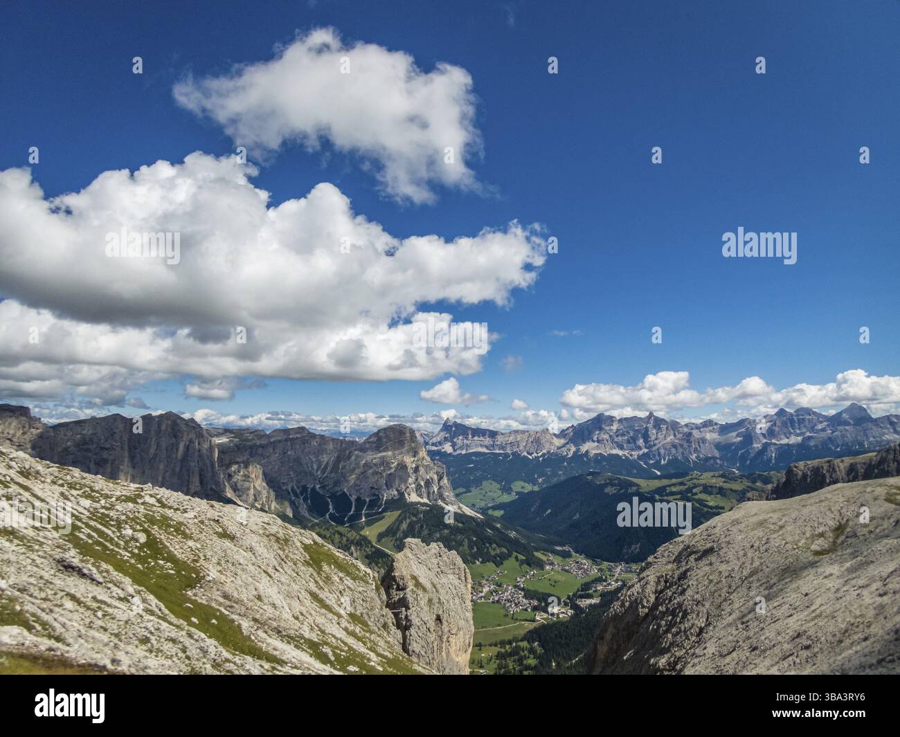 Climbing on the Pisciadu via ferrata of the Sella group in the ...