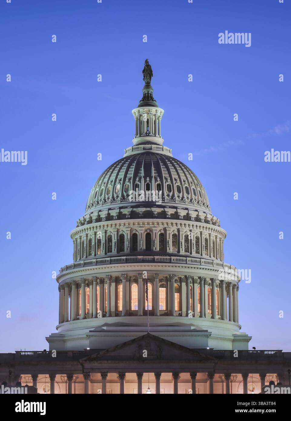 The United States Capitol, the meeting place of the United States ...