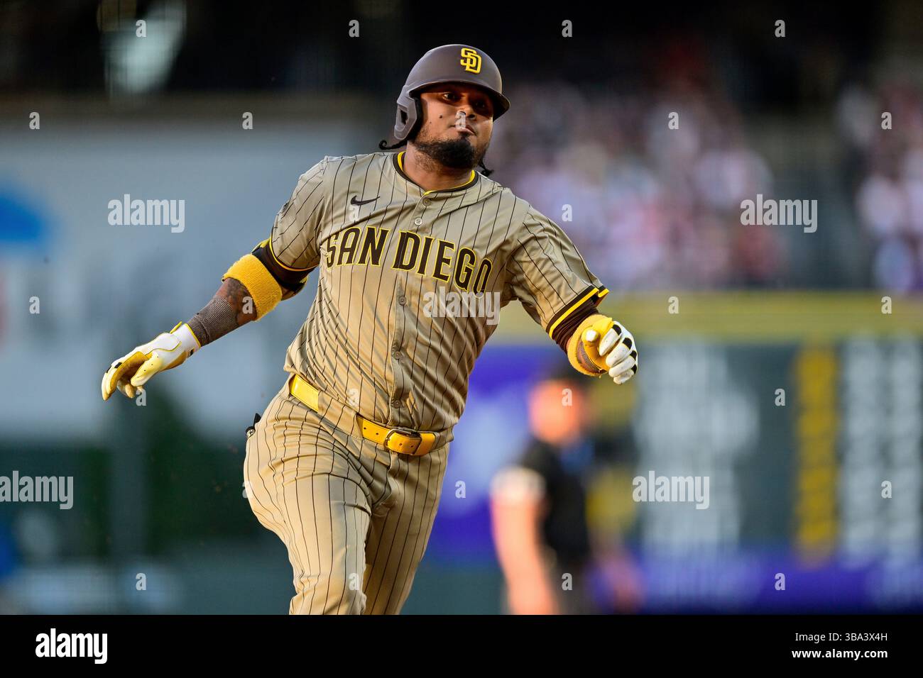 DENVER, CO - MAY 10: San Diego Padres first baseman Luis Arraez (4 ...