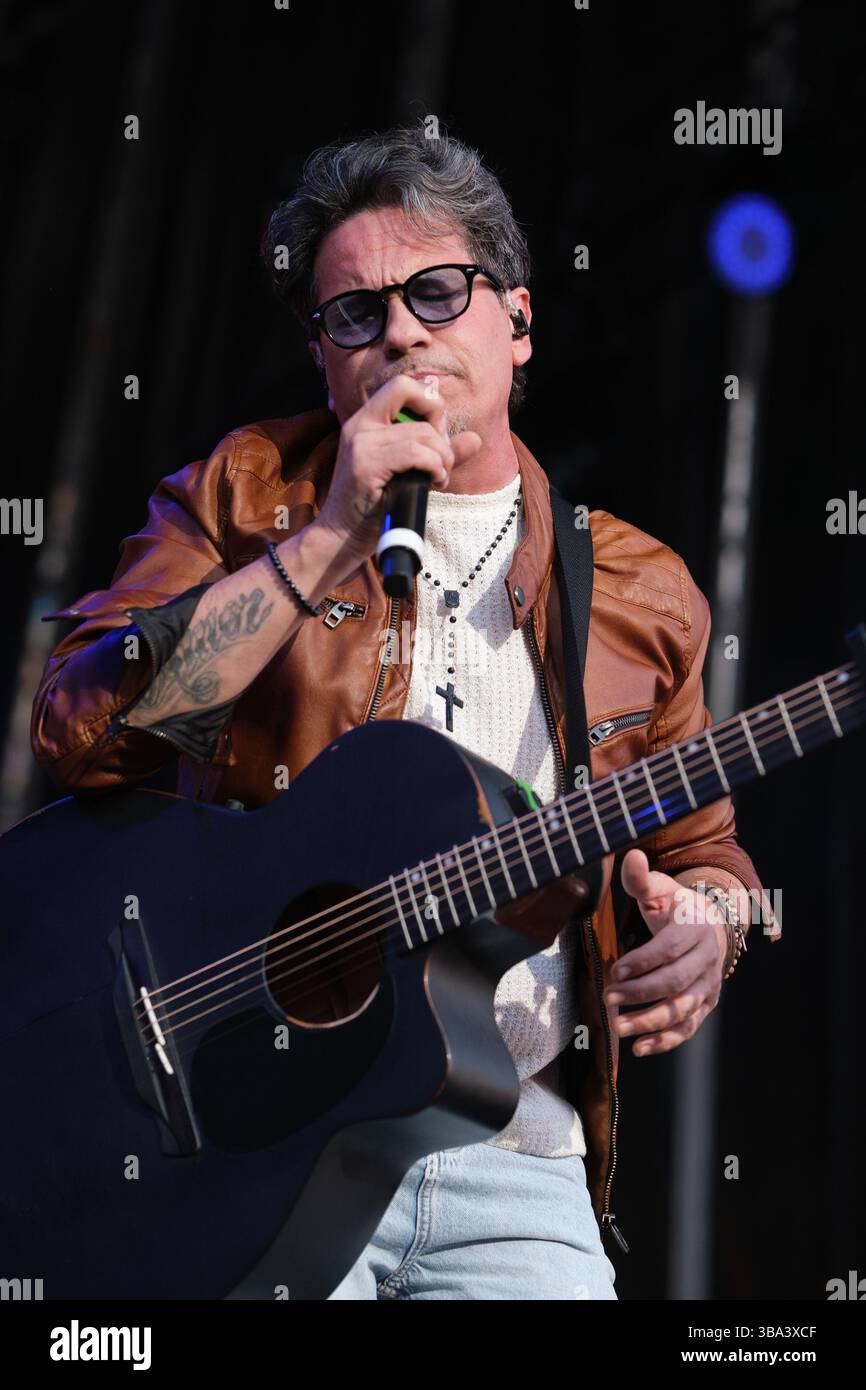 Madrid, Spain. 11th May, 2025. Singer David DeMaría performs during the ...