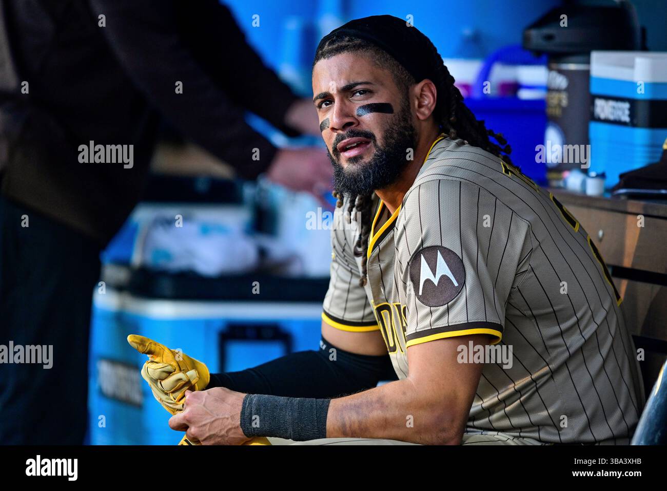 DENVER, CO - MAY 10: San Diego Padres right fielder Fernando Tatis Jr ...