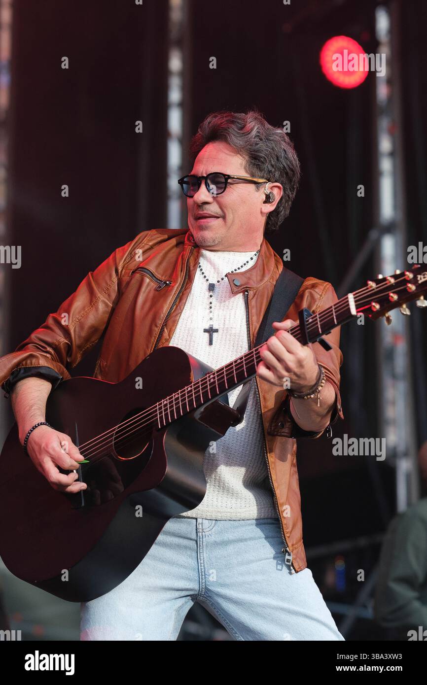 Madrid, Spain. 11th May, 2025. Singer David DeMaría performs during the ...