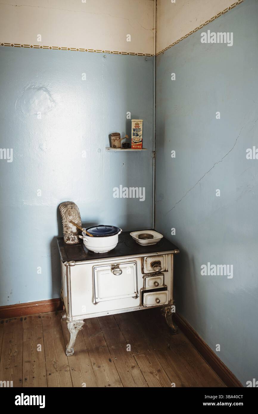 Historic cooking place and cook place at an colonial villa museum Stock ...