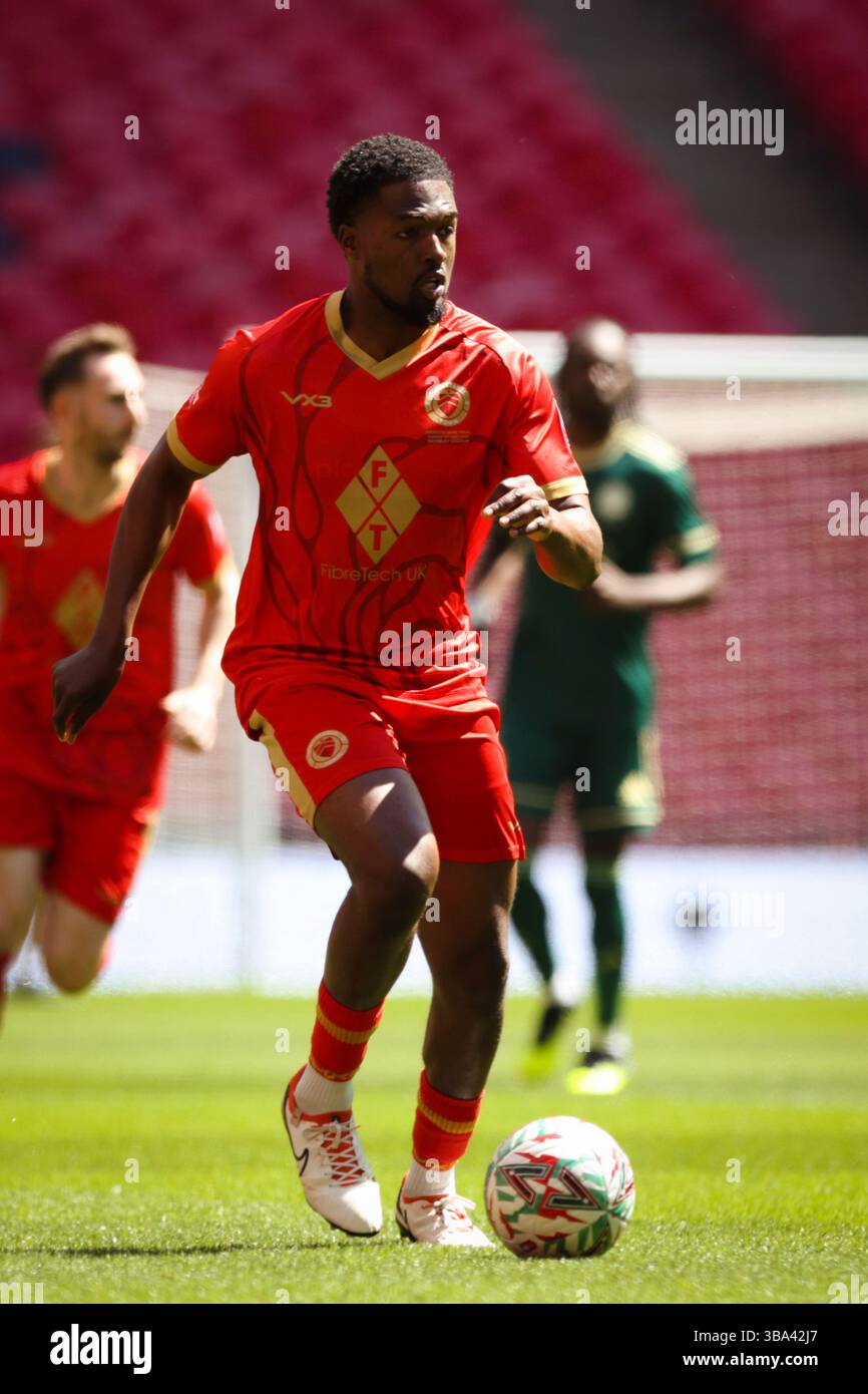 Wembley Stadium, London on Sunday 11th May 2025. Nathan Jeche of ...