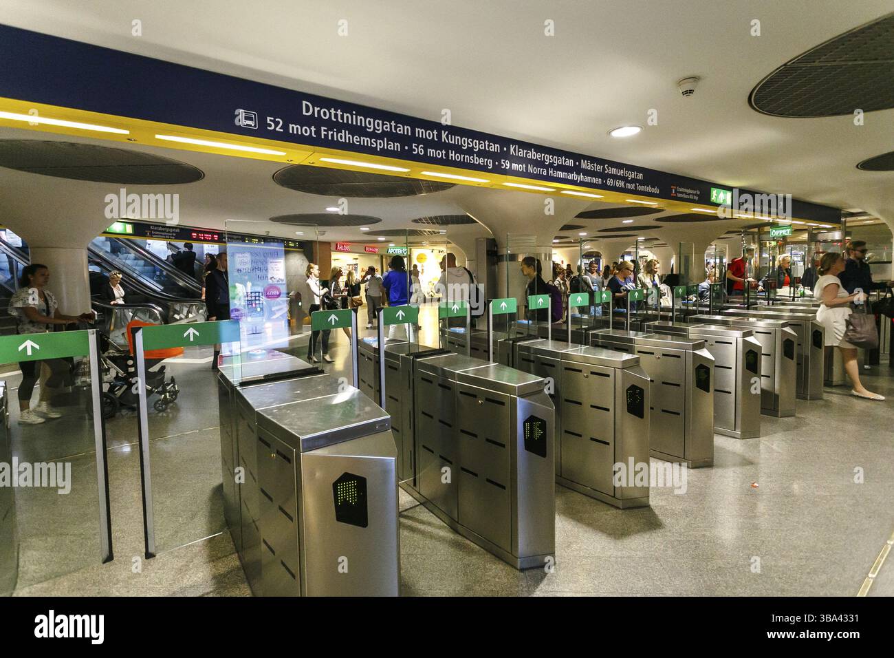 STOCKHOLM, SWEDEN - 22nd of May, 2014. Stockholm underground metro ...