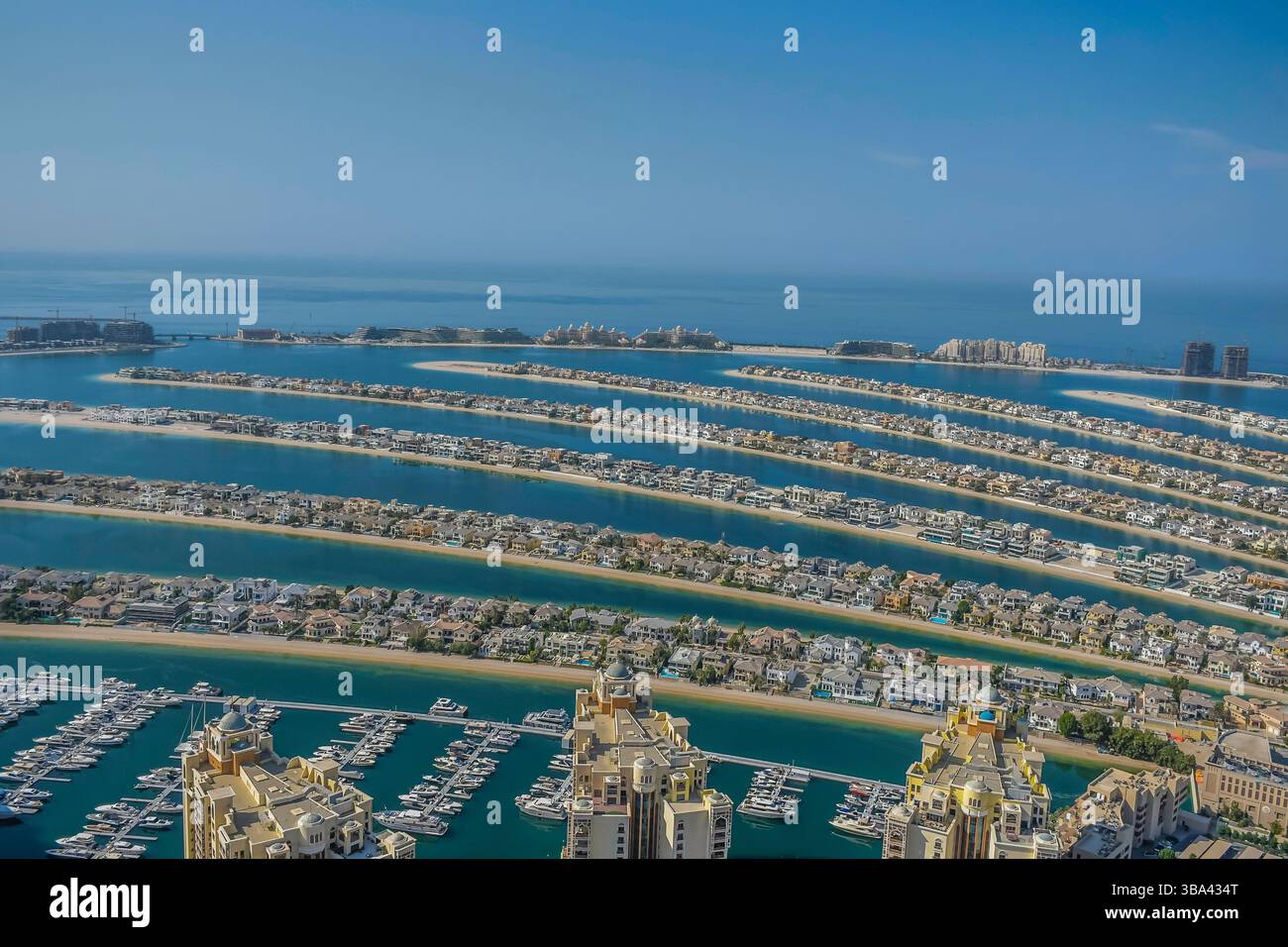 Palm Jumeirah Dubai a man made artificial island in UAE United Arab ...
