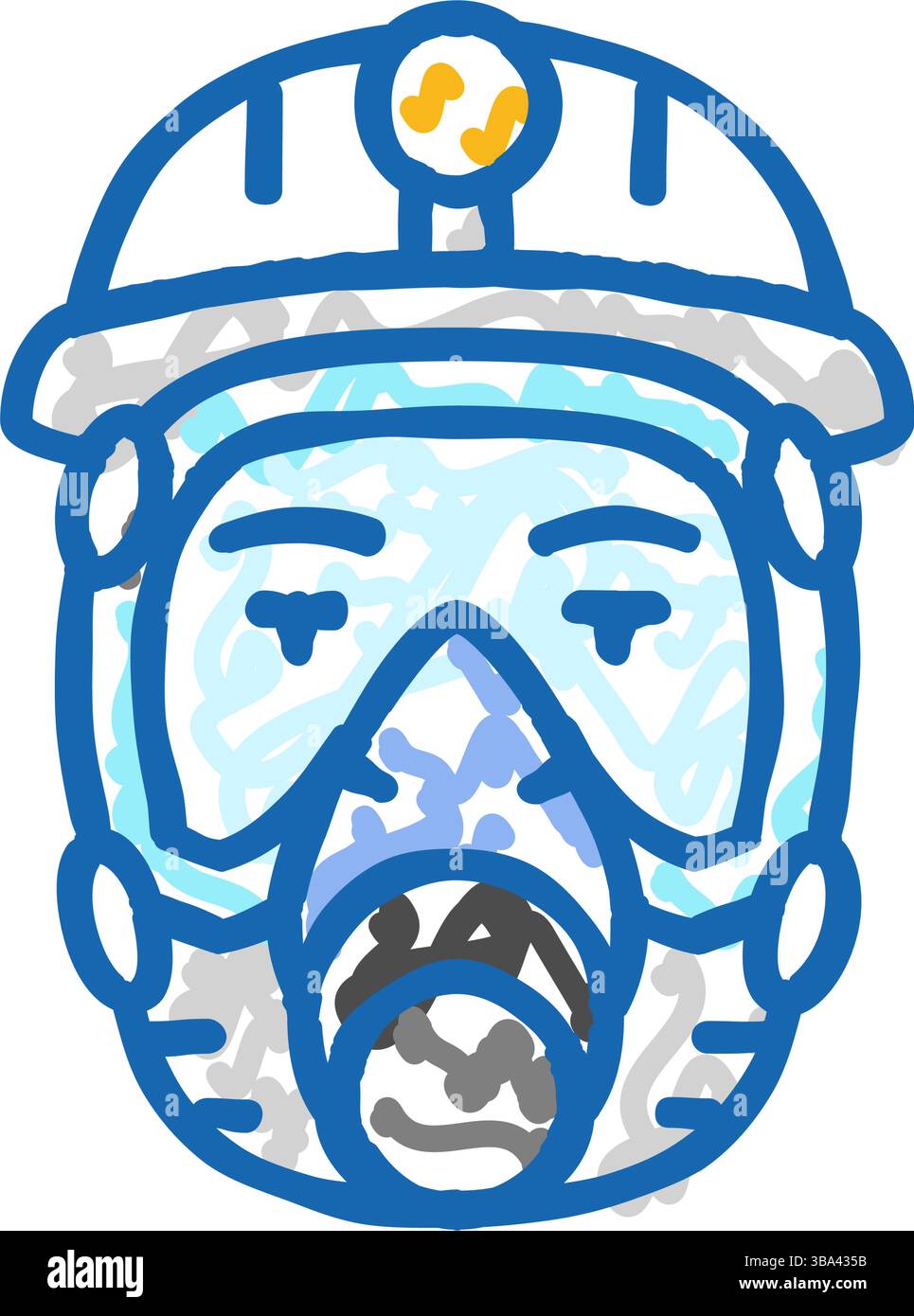 mining mask face icon doodle illustration Stock Vector Image & Art - Alamy