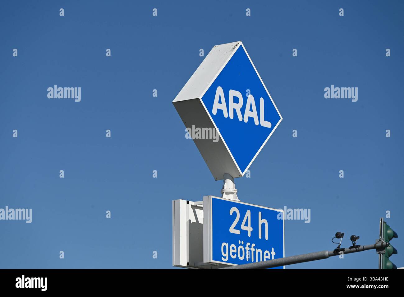 Logo, Schriftzug der Aral AG, ein deutsches Mineralölunternehmen des ...