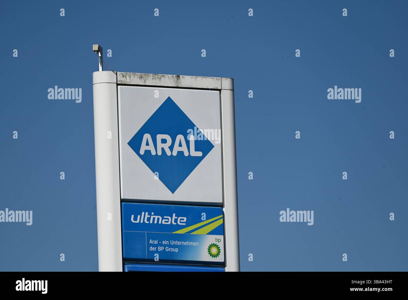 Logo, Schriftzug der Aral AG, ein deutsches Mineralölunternehmen des ...
