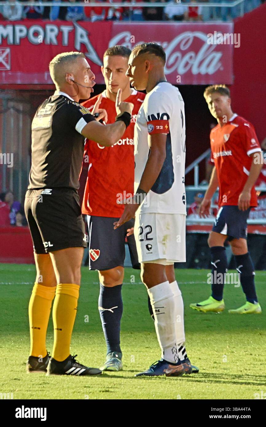 Buenos Aires, Argentina. 11.05.2025: Hernan Mastrangelo referee talks ...