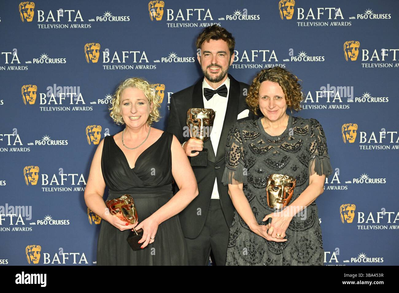 London, UK. 11th May, 2025. Gill Isles, Andrew Chaplin and Nerys Evans ...
