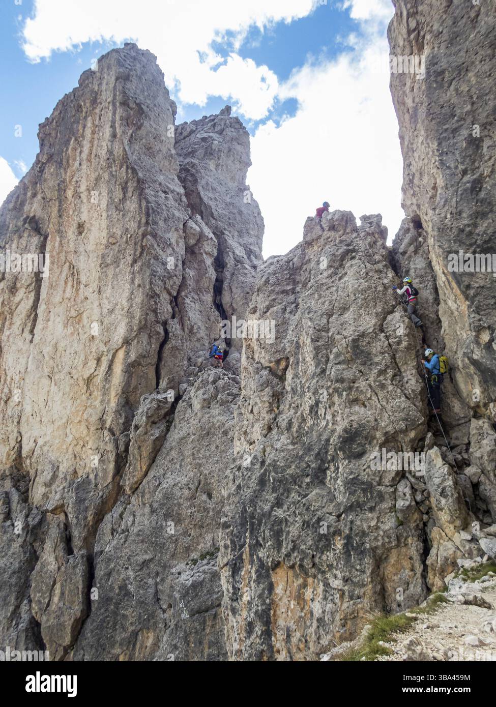 Climbing on the Rotwand and Masare via ferrata in the rose garden in ...