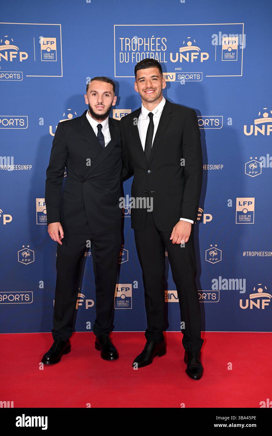 Paris, France. 11th May, 2025. 01 Geronimo RULLI (om) - 09 Amine GOUIRI ...