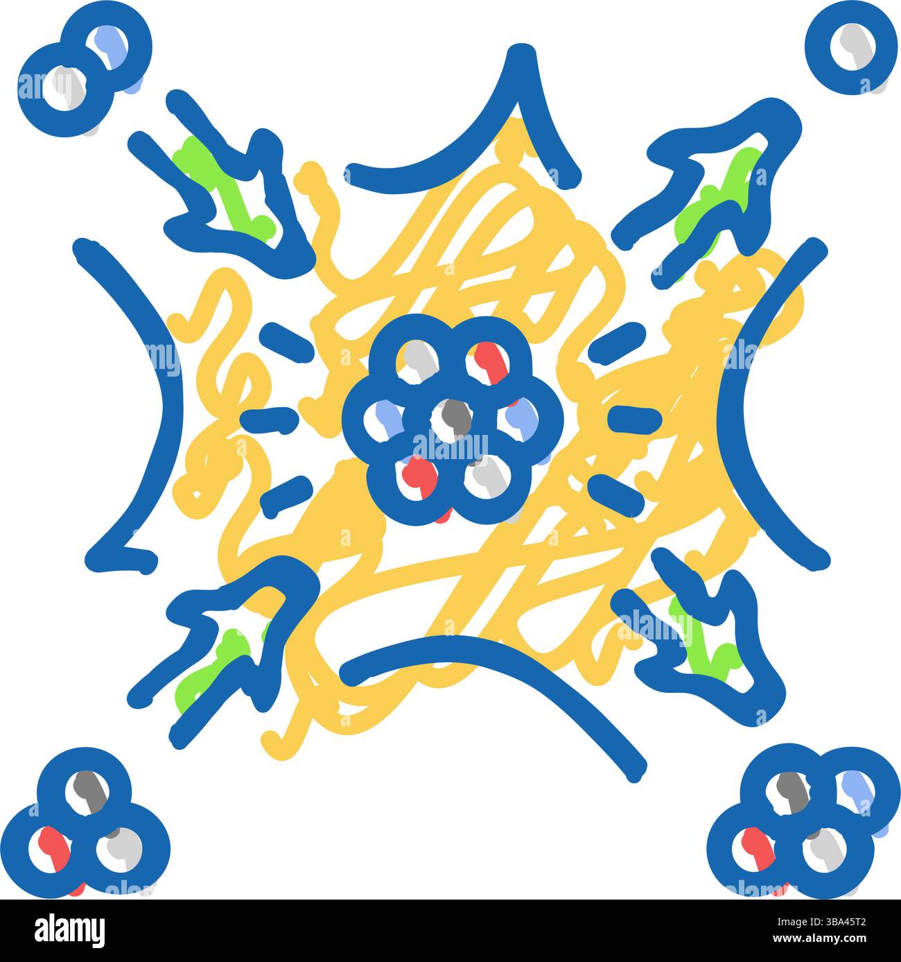 fusion nuclear energy icon doodle illustration Stock Vector Image & Art ...